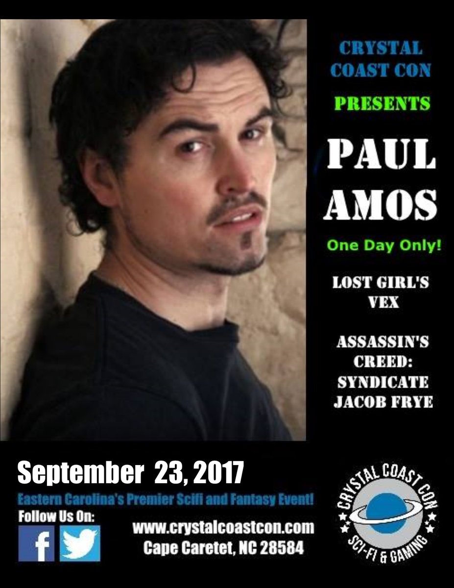 Paul will be attending Crystal Coast Comicon, Sept 23, 2017 at Paul...